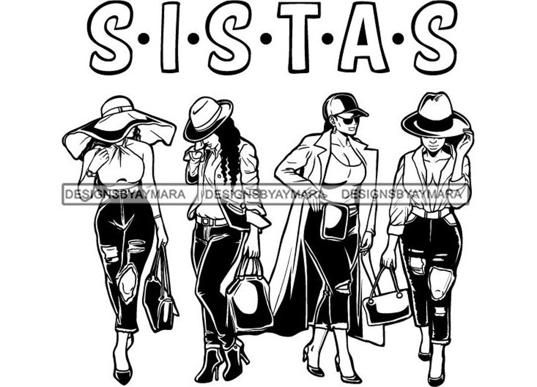 Sistas Sisters Afro Women Together Black Woman Morena African American ...