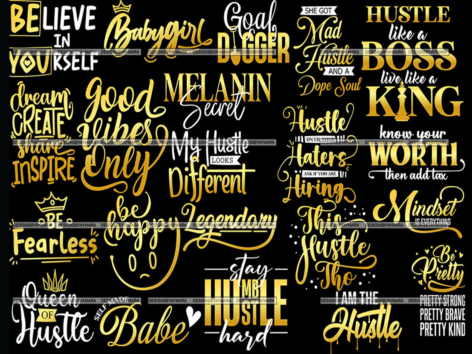 27 Motivational Quotes Bundle Woman Inspirations Good Vibes - Etsy