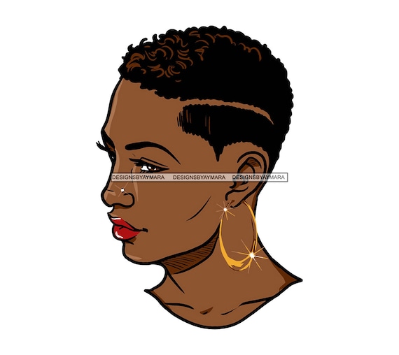 Afro Woman SVG Afro Short Natural Hairstyle Black Magic Girl - Etsy