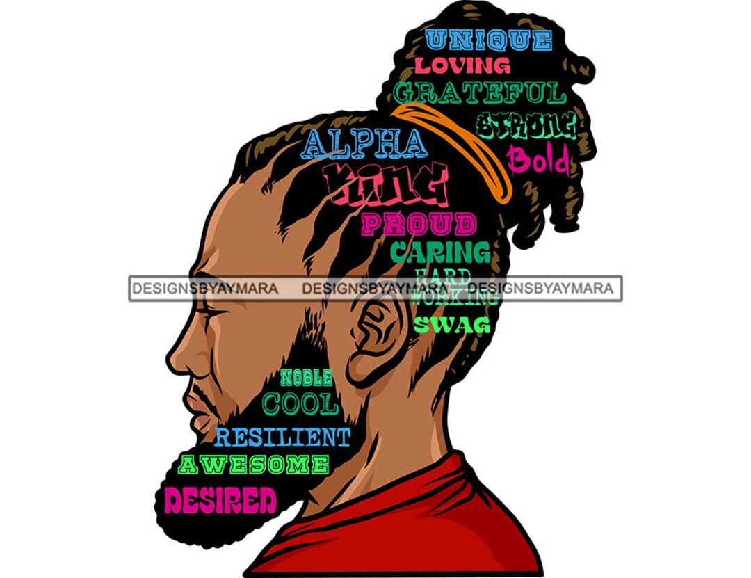 Alpha Male Black Man Dreadlocks Hairstyle, Long Beard Bearded Handsome ...