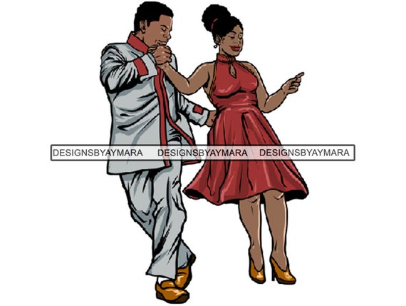 Stepper Dancer Stepping Chicago Style African American Couple | Etsy