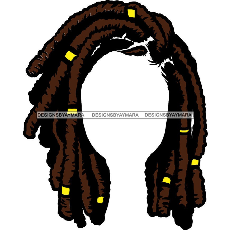Afro Woman SVG Dreadlocks Hairstyle Salon Faceless Nubian Melanin Queen ...