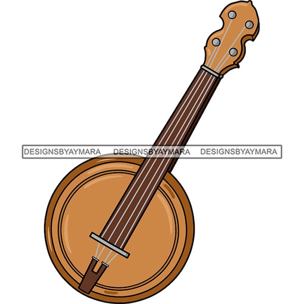Banjo Clipart - Etsy