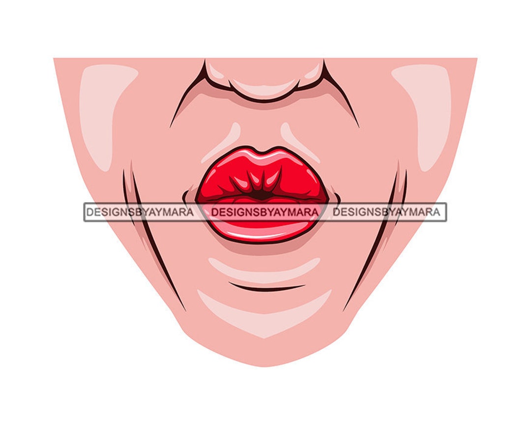 Funny Half Face Comic Cute Designs for Mask Lips Bizarre Expression ...