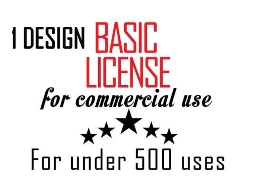 One Design Basic Commercial License for Commercial Use of Patterns ...