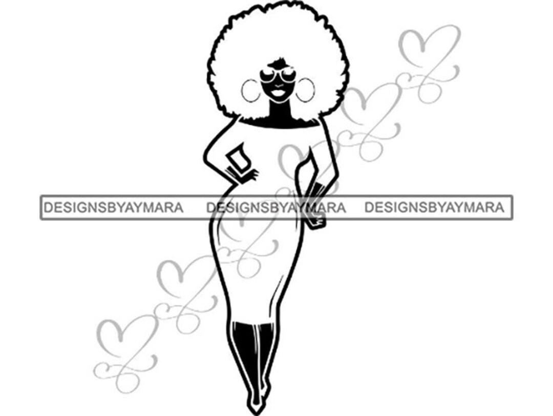 Afro Woman SVG Life Quotes Nubian Princess Queen Hair Beautiful African ...