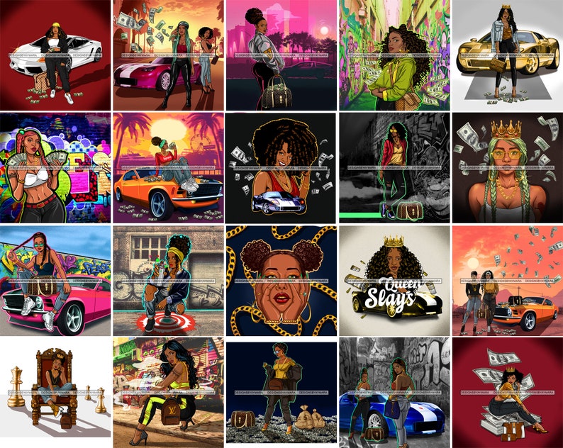 Bundle 20 Boss Lady Money Maker Queen Savage Hustler Sport Fancy Car ...