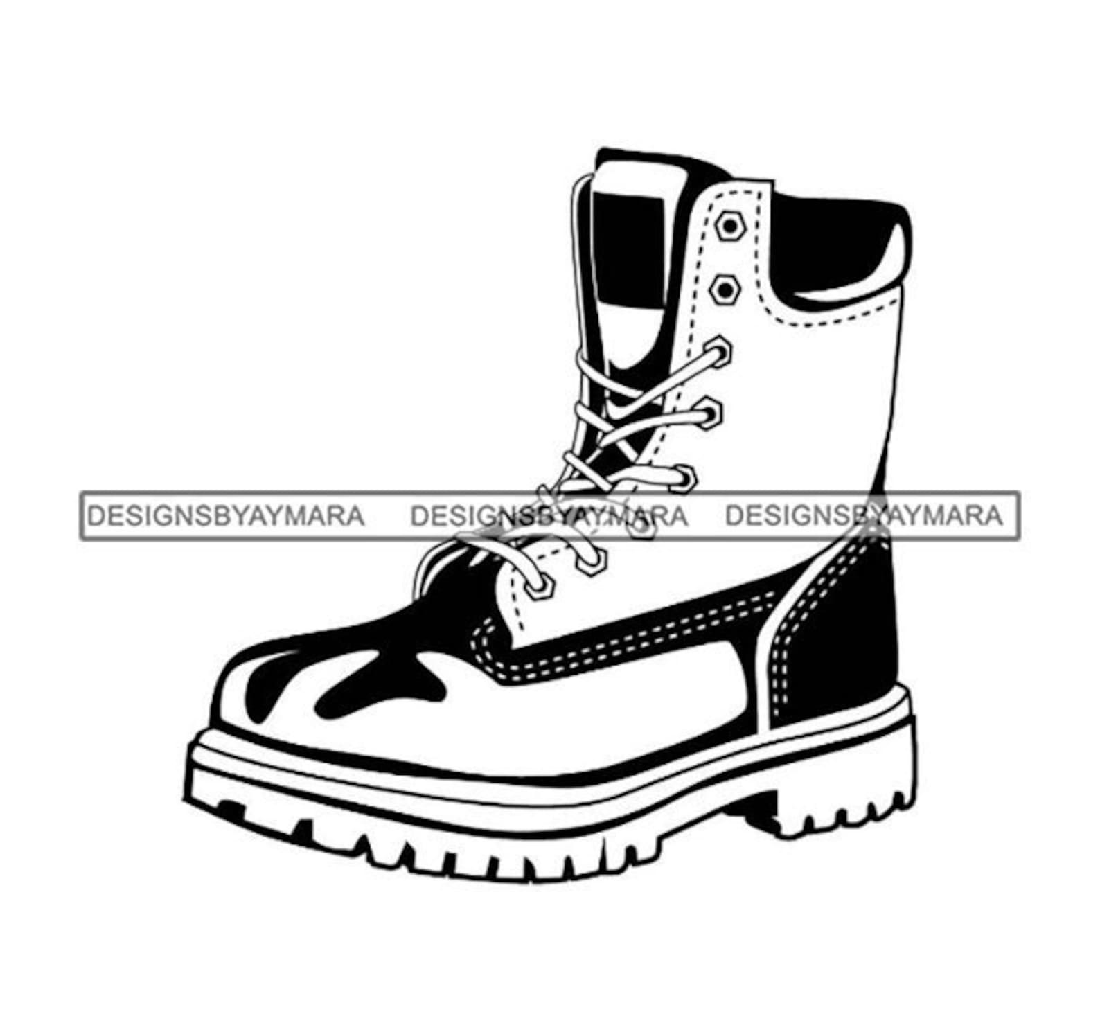 Military Boots Prints Army Soldier Combat Uniform Leather Work Shoe War ...