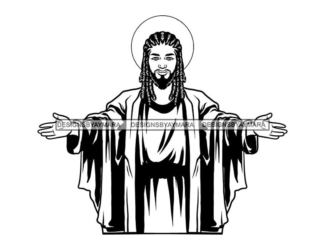 African American Black Jesus Lord Son of God Religious Religion ...