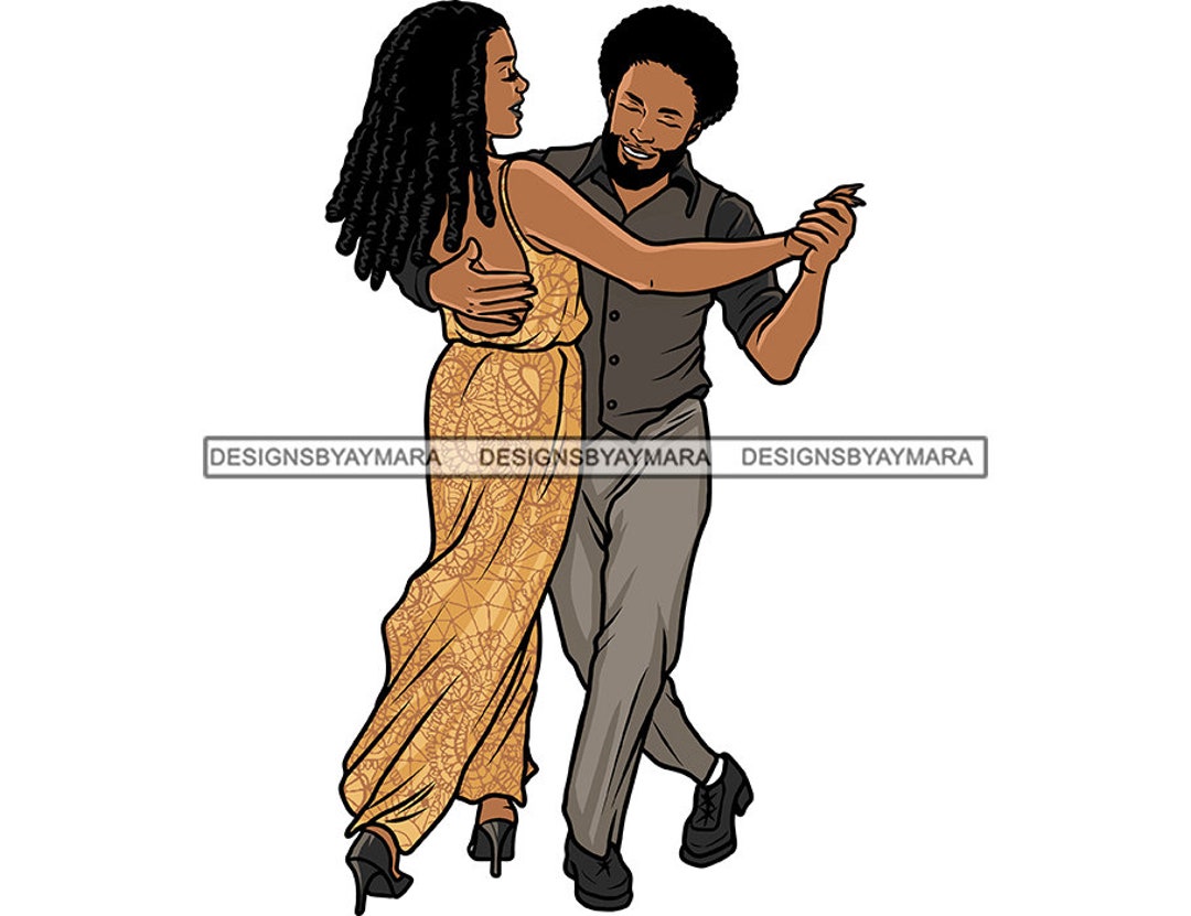 Afro Couple Dancing Swing Stepper Dancer Step Dancing Chicago Style ...