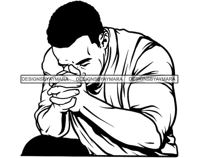 Black Man Praying SVG God Quotes Respect Faith Spiritual Life - Etsy