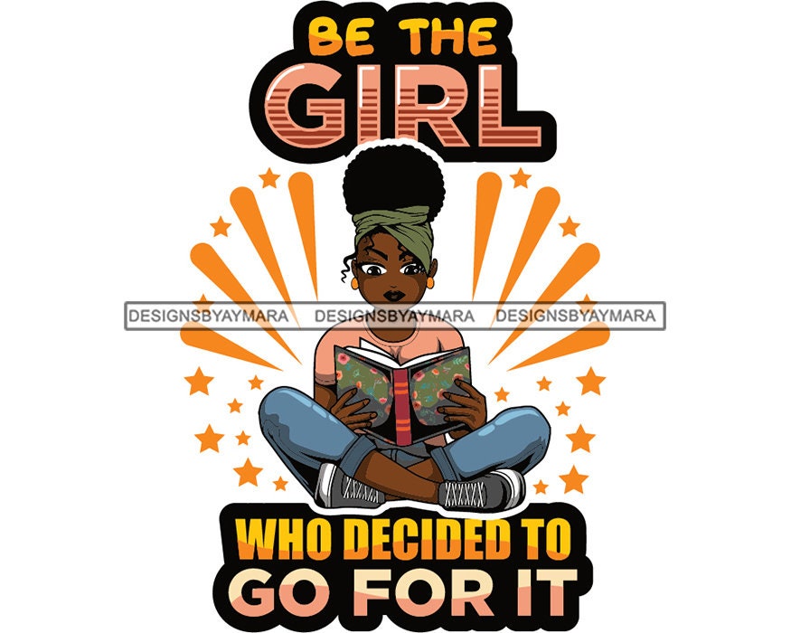 Bundle 9 Afro Lola Reading SVG Education Quotes Nubian Queen | Etsy