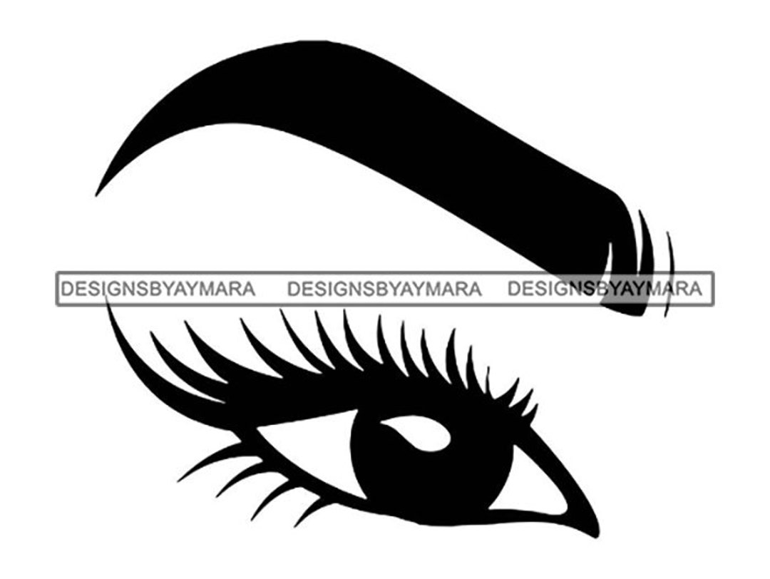 Female Eye Vision Svg Human Lady Make up Sign Eyeball See Watching ...