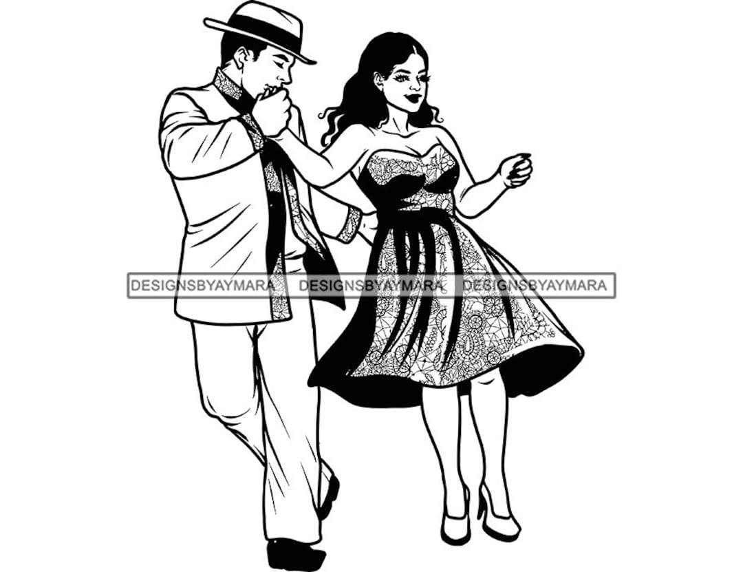 Melanin Couple Dancing Stepper Chicago Style Step Swing Urban Dancer ...