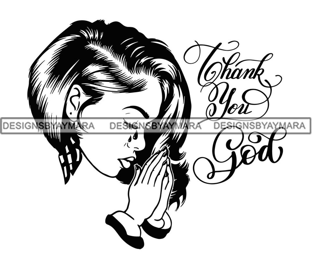 Woman Praying Thank You God Lord Crying Begging Faith Religion Prayers ...