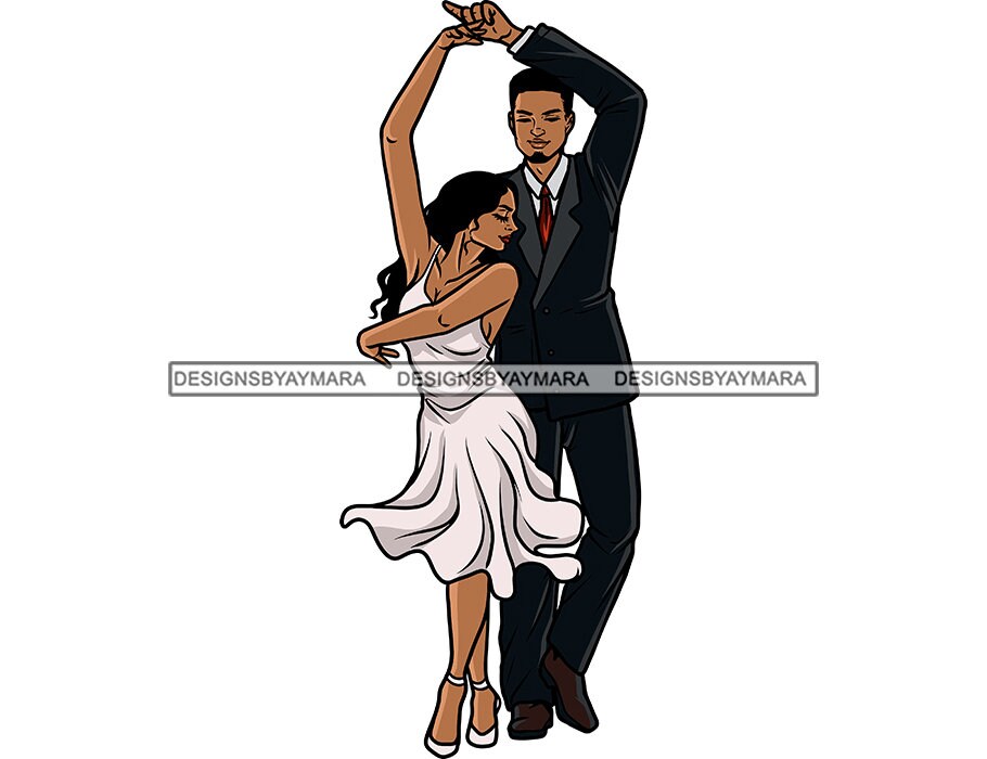 Melanin Couple Dancing Swing Stepper Dancer Step Dancing Chicago Style ...
