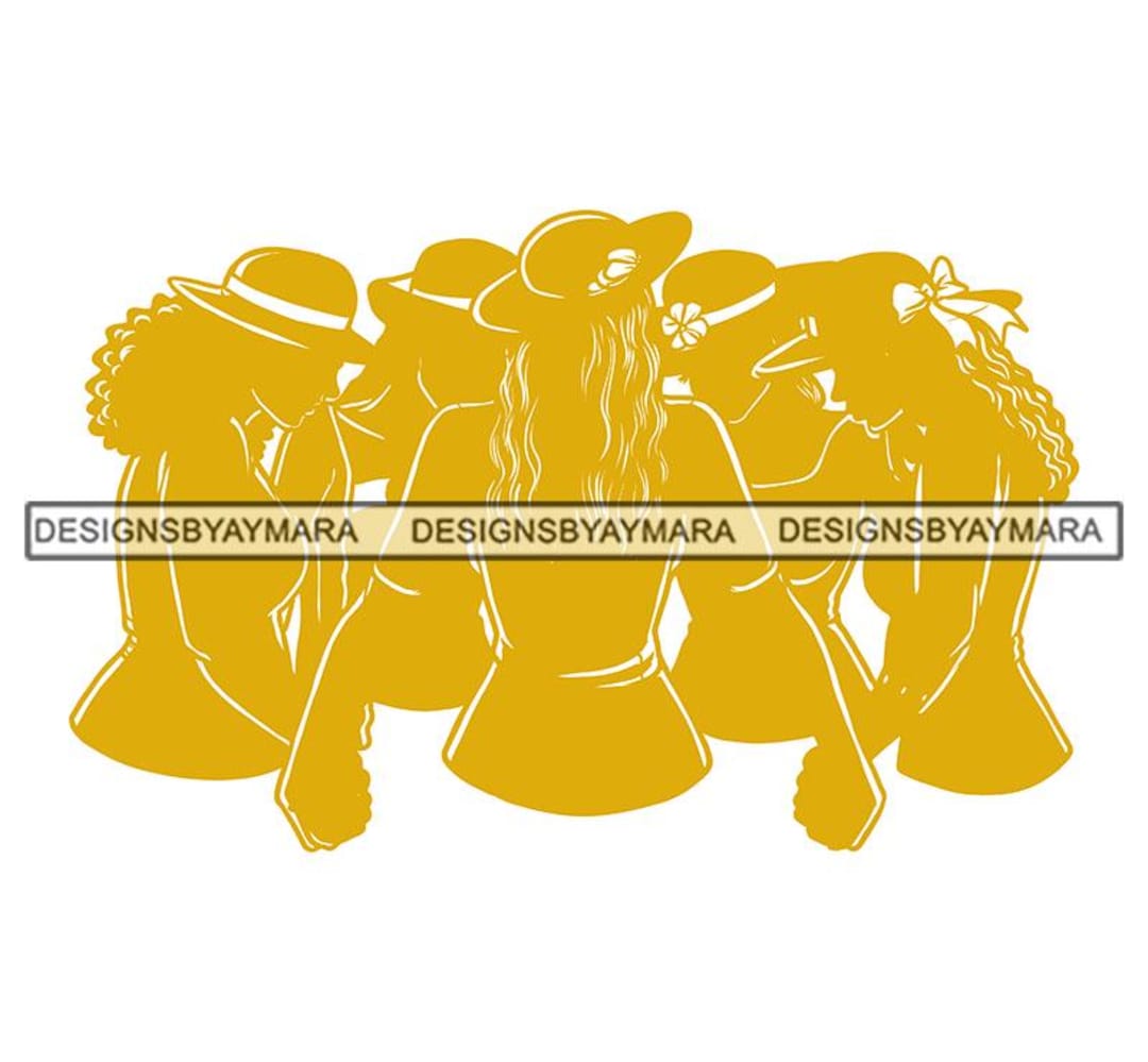 Silhouette Women Holding Hands Praying God Church Ladies Devoted Holy ...