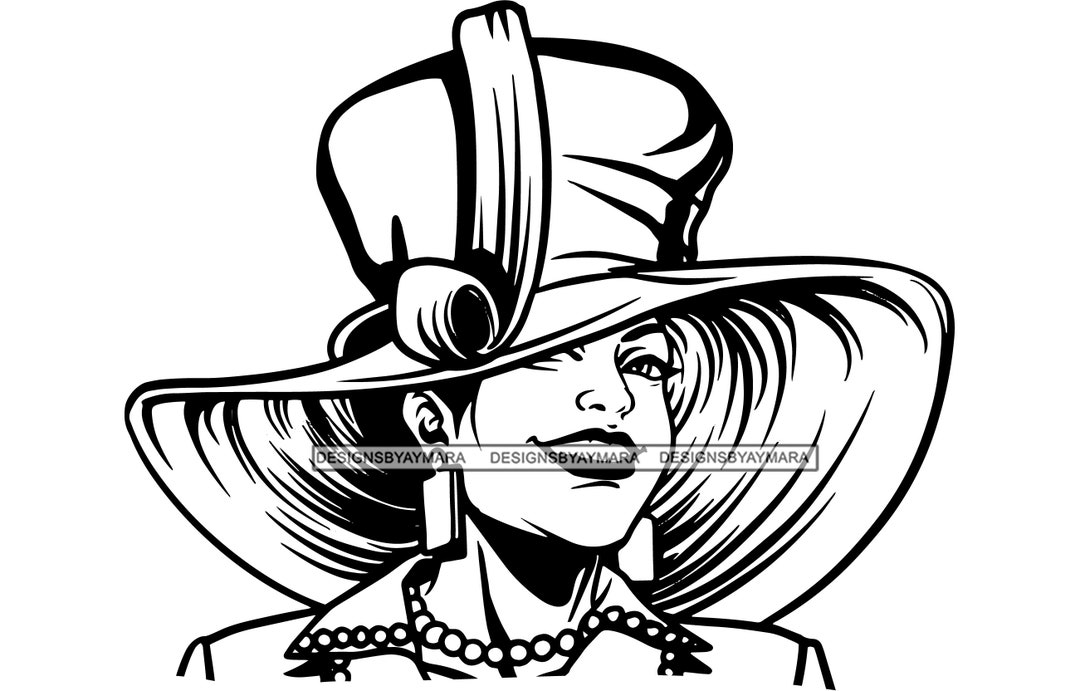 Classy Woman SVG Fabulous Church Classy Lady Glamour Diva Black Female ...