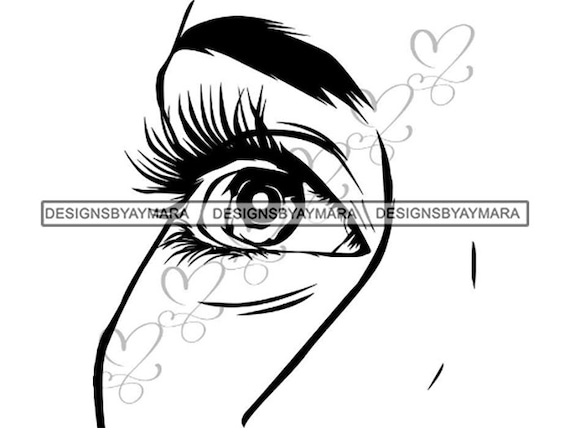 Eye Look Vision Human Female Ojos Sign Eyeball See Watching - Etsy