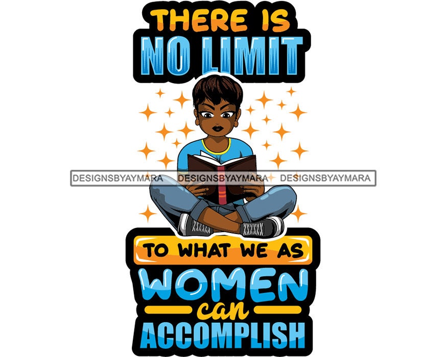 Bundle 9 Afro Lola Reading SVG Education Quotes Nubian Queen | Etsy