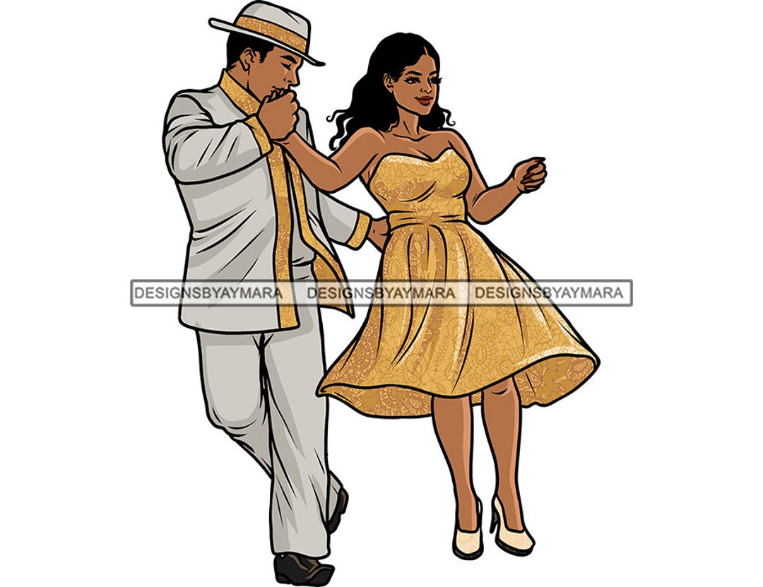 Melanin Couple Dancing Stepper Chicago Style Step Swing Urban Dancer ...