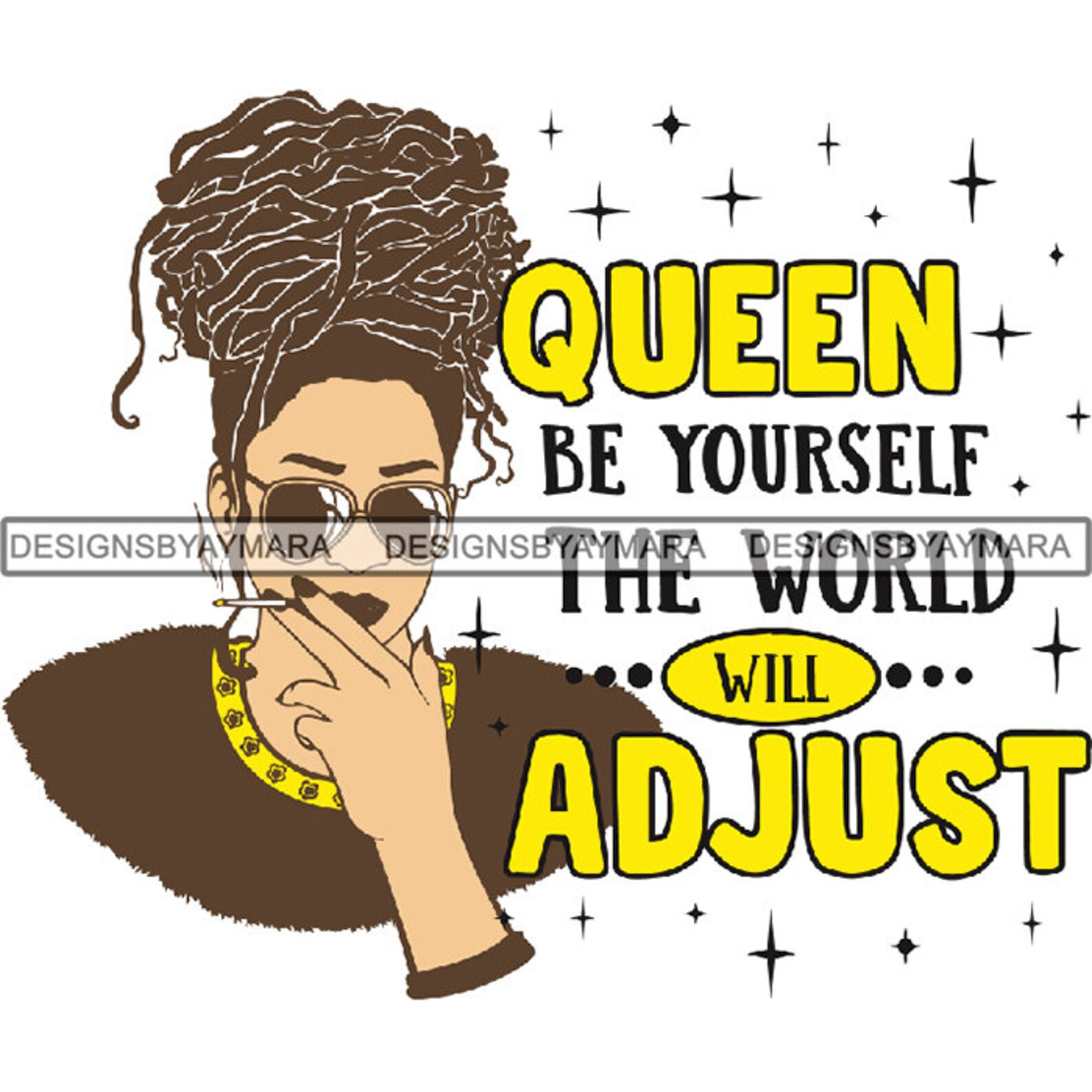 Afro Woman SVG Nubian Black Queen Diva Dreads Hairstyle | Etsy