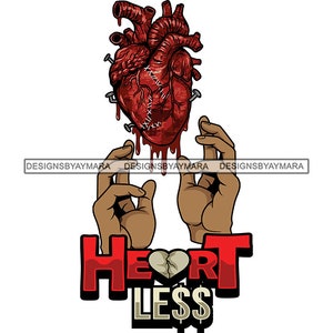 Heartless Male Hands Human Heart Agony Stiches Scars Bleeding Blood ...
