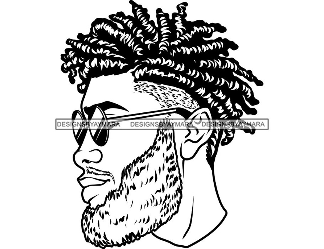Handsome Older Man Portrait Gray Hair Locs Hairstyle Mature Person Male ...