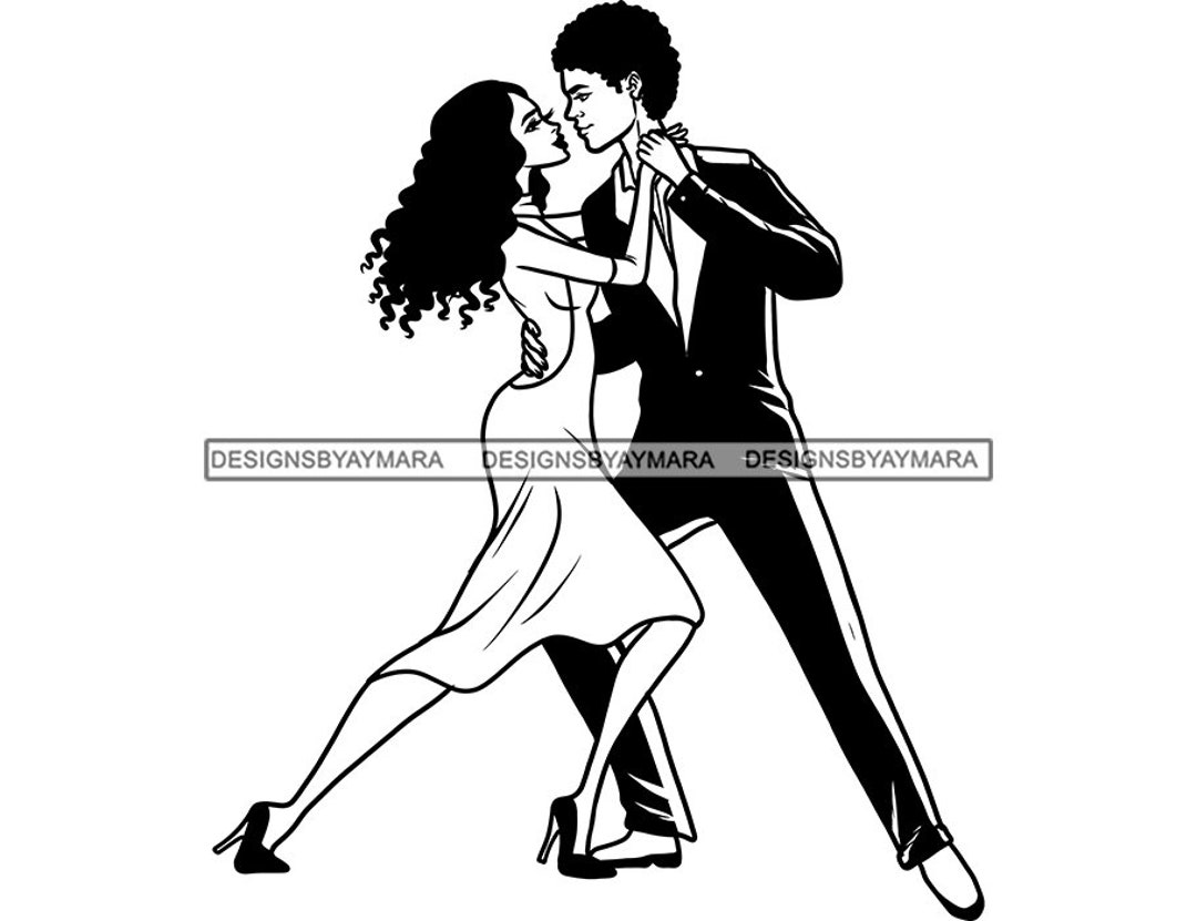 Black Couple Dancing Soul Line Stepper Step Chicago Style Dancer ...