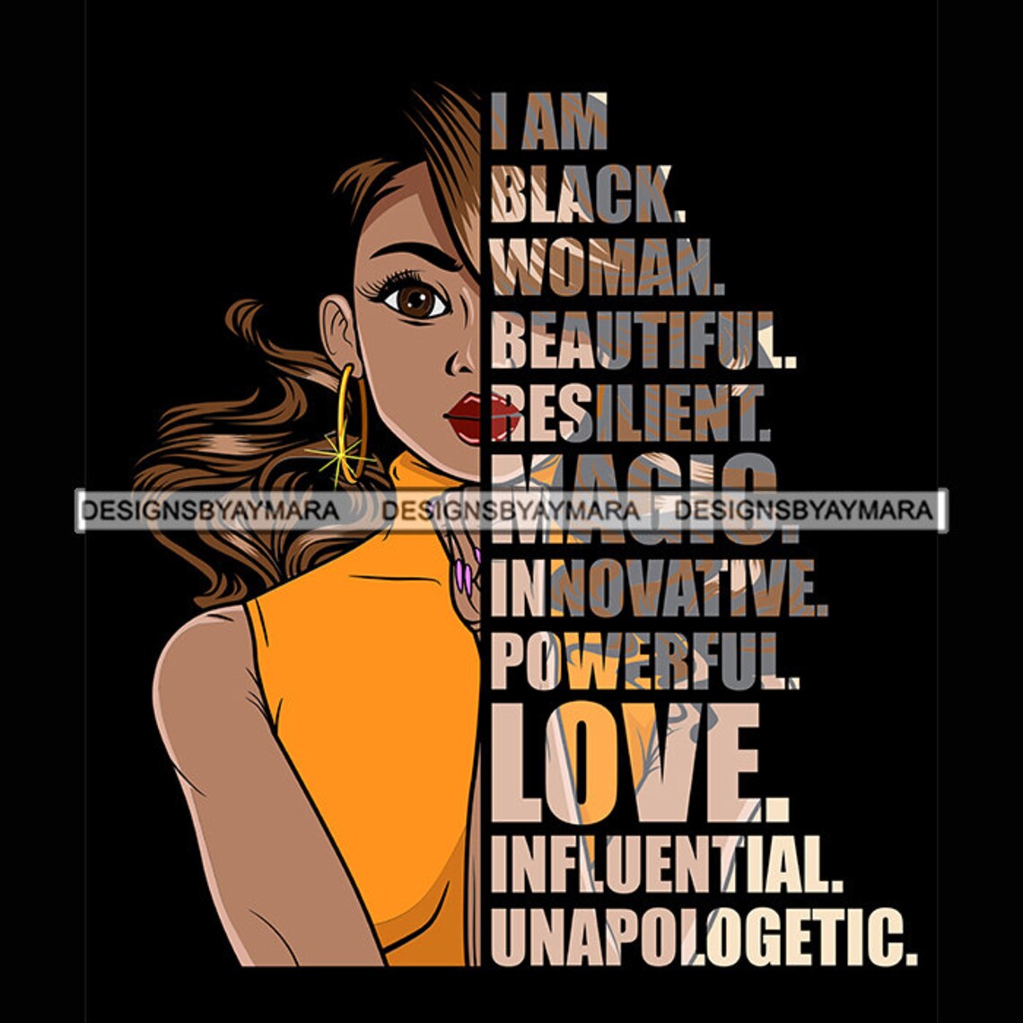 Im A Black Woman Quotes Black Girl Magic Woman Diva Etsy