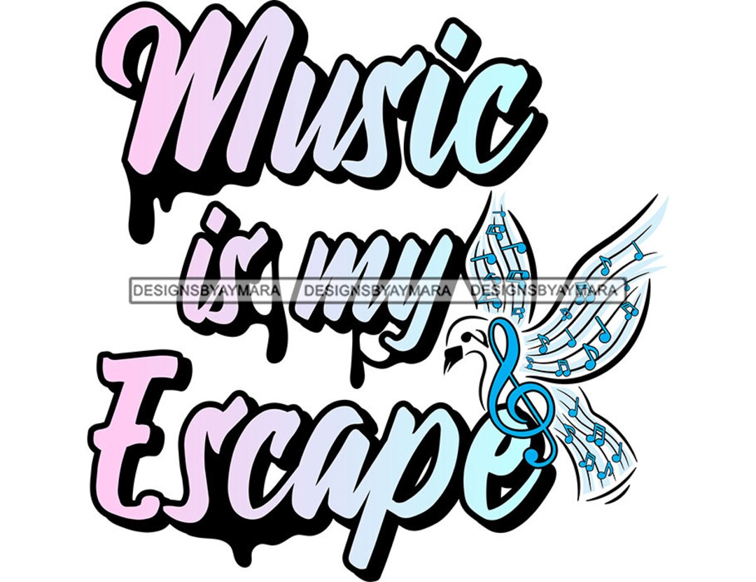 Music is My Scape Music Notes Love Bird Loving Music Melody Musical ...