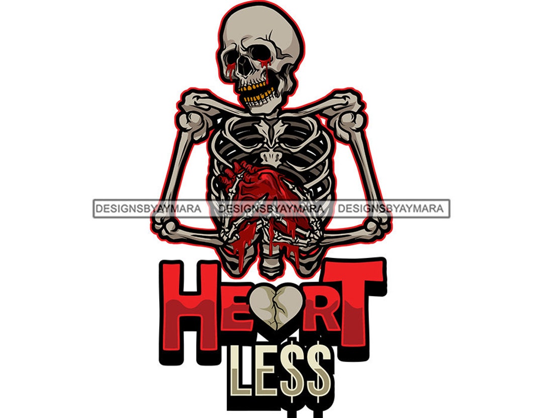 Heartless Skull Human Heart Blood Grief Crying Bleeding Pain Heartbreak ...