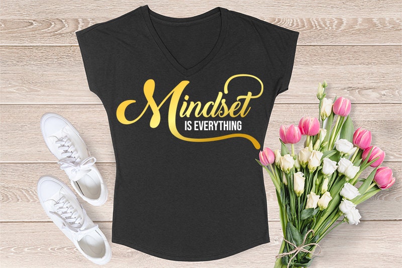 Mindset is Everything Gold Fonts Designs for Commercial Use ...