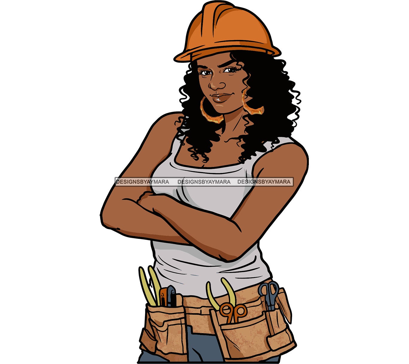 Handy Woman Clipart Image