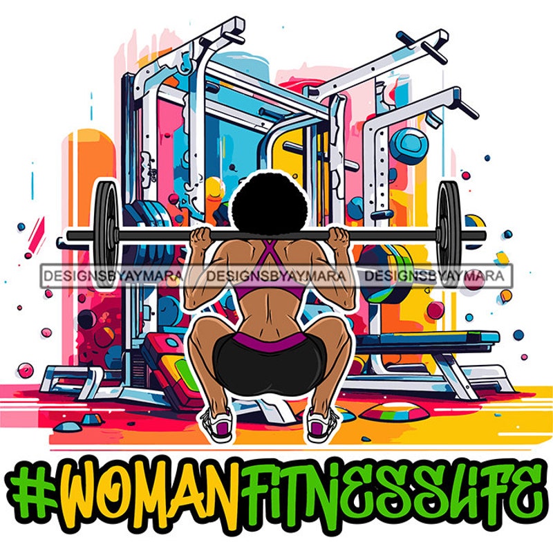 Exercise Squat Clipart - Etsy