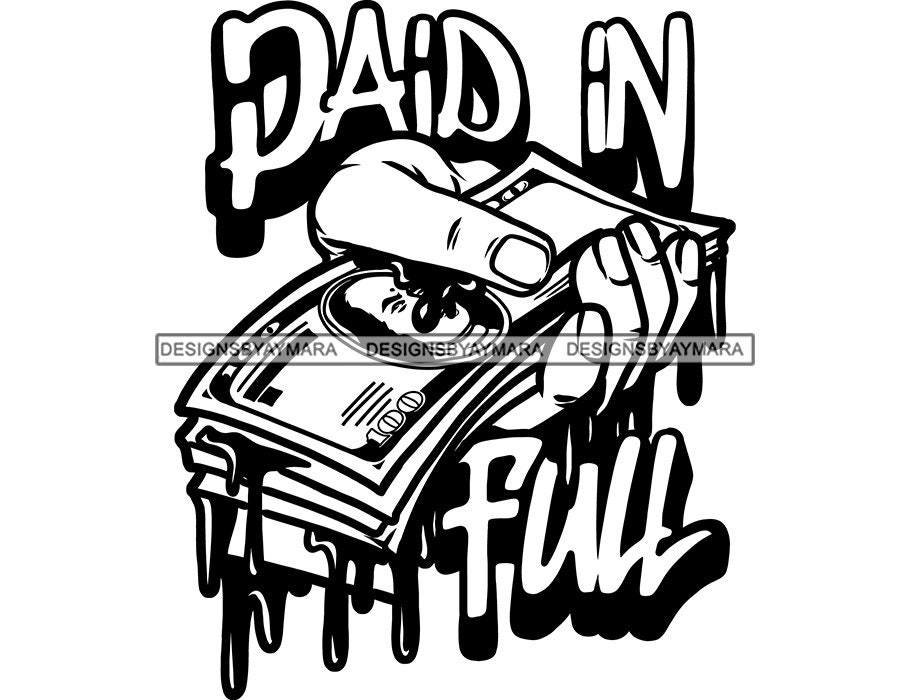 Paid In Full Clipart