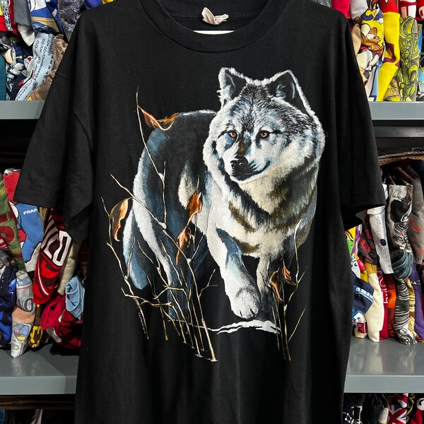 Vintage Wolf Shirt - Etsy