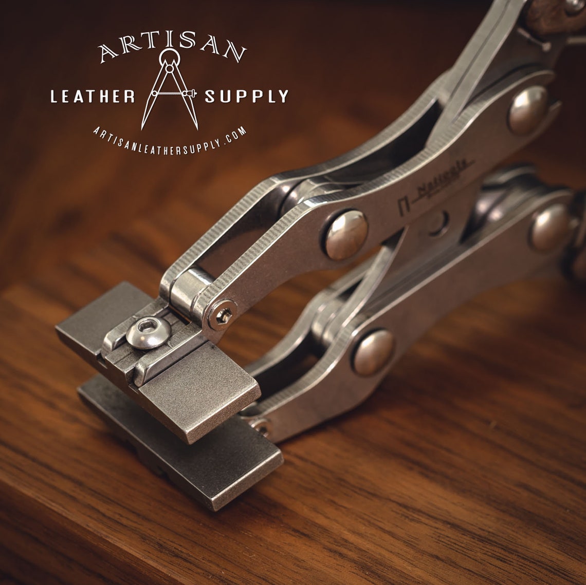 Leathercraft Edge Clamp Pliers: Flat Clamp With Walnut Handle - Etsy