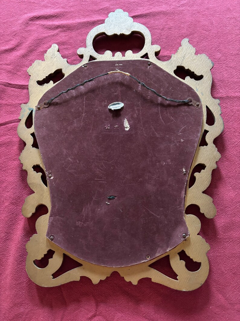 Rococo Gold Gilt Mirror Vintage 1950's, Mid Century Mirror, Syroco ...