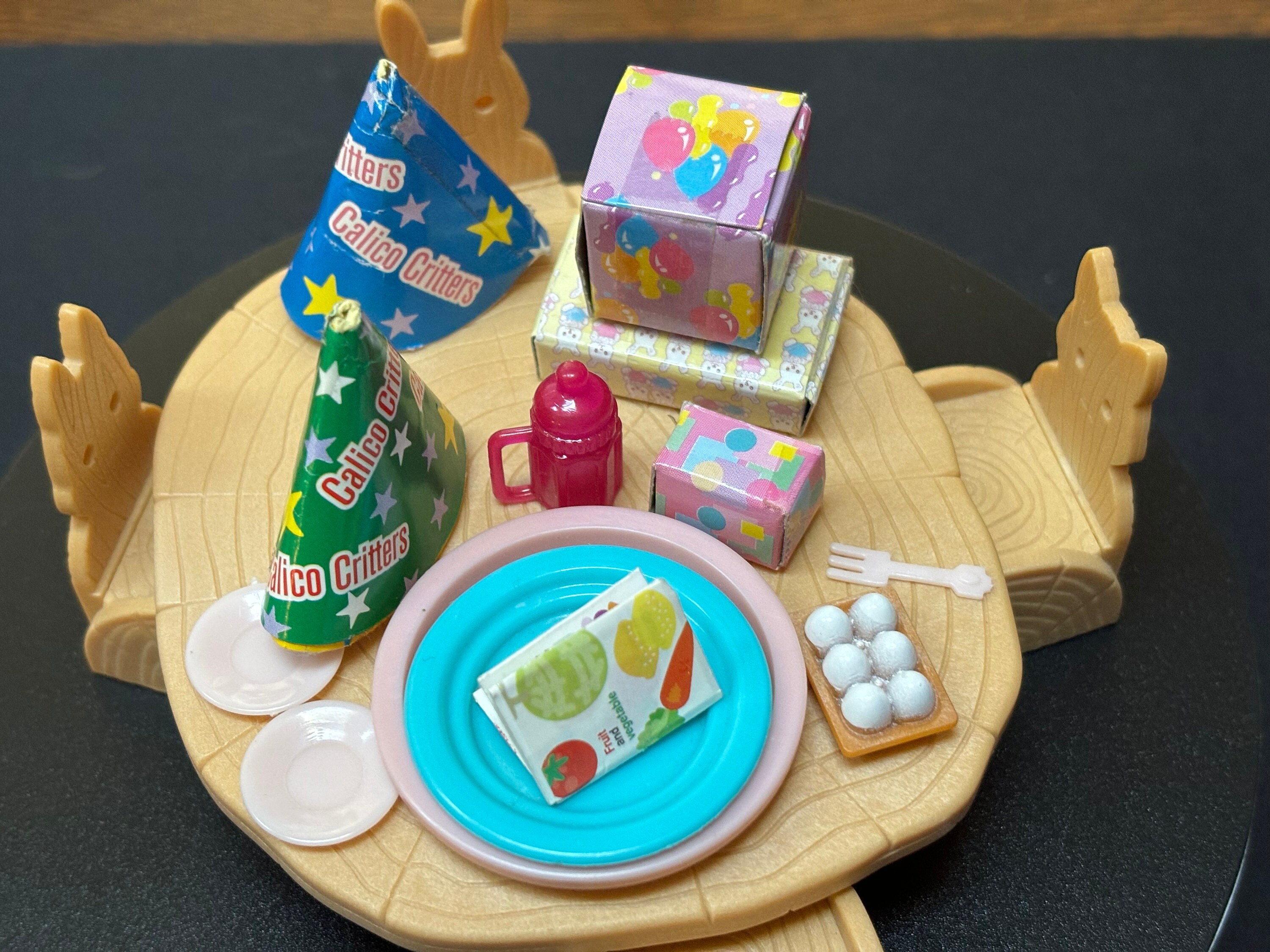 Calico Critter, Birthday Table, Gifts, and Party Hats - Etsy