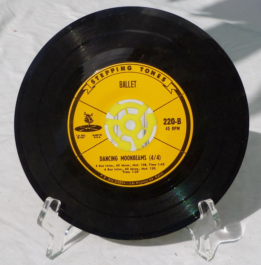 Vintage 45rpm Record of Stepping Tones Ballet Music With Spider Adapter ...