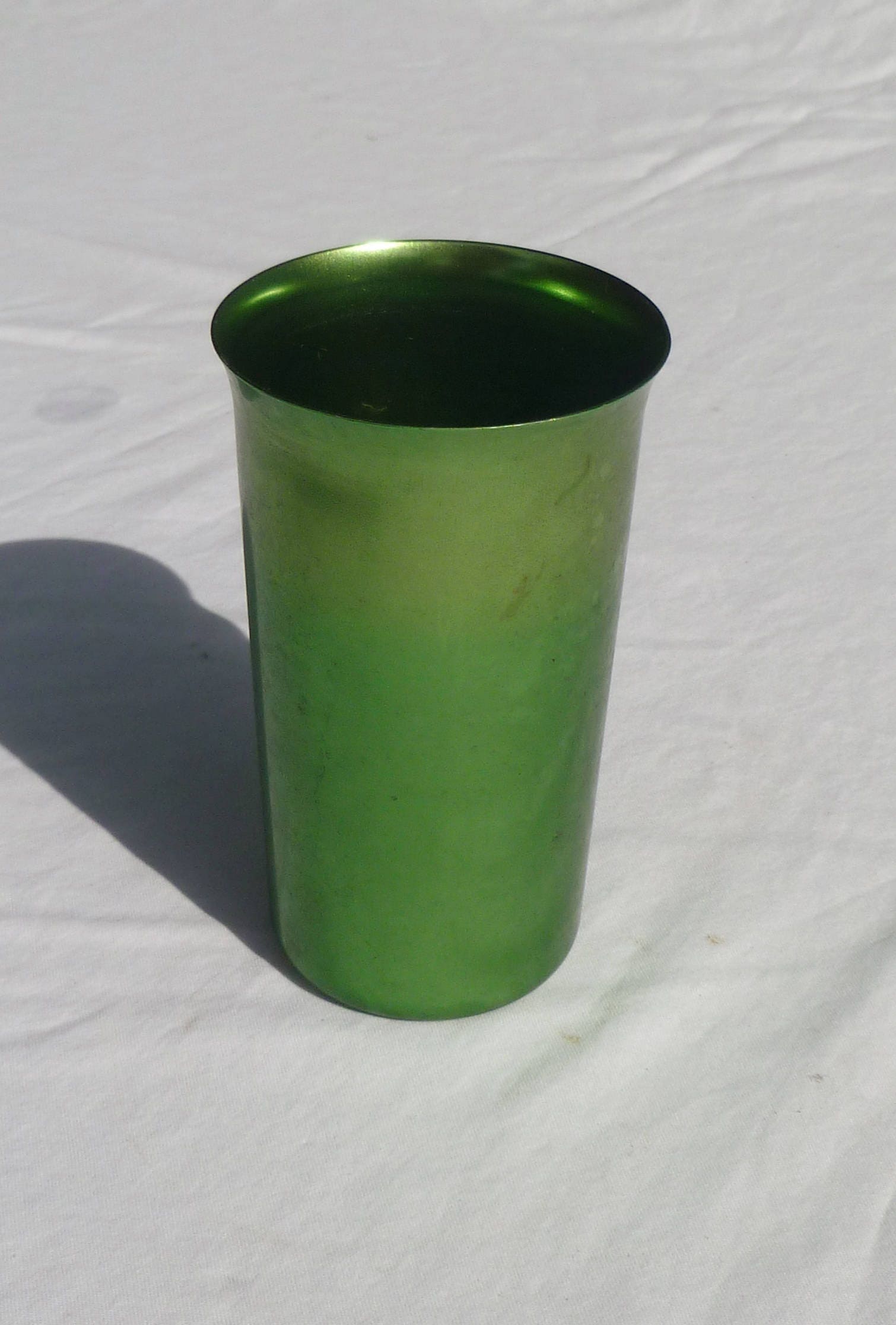 Retro Green Metal Drinking Cup by Sunburst - Etsy