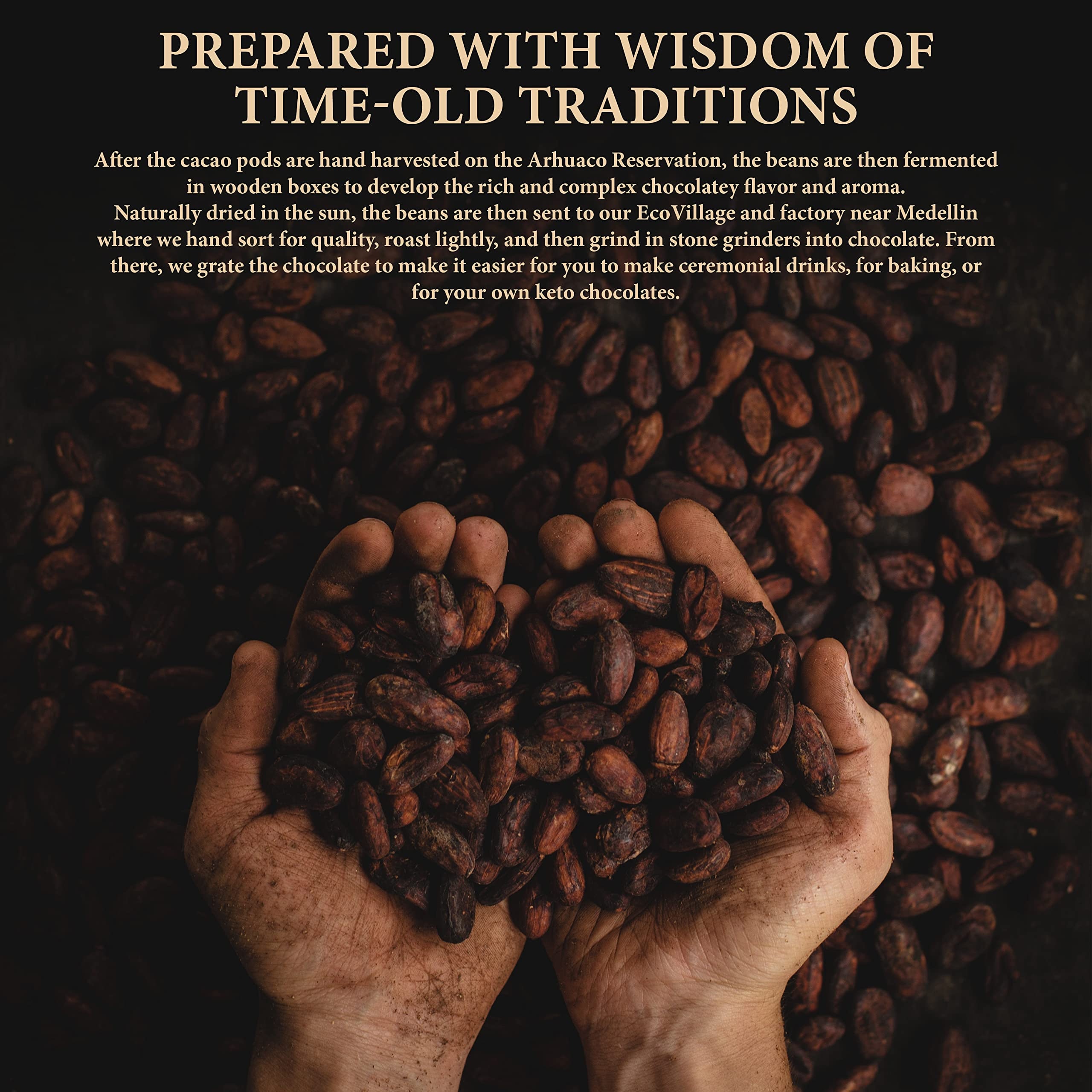 Origen 100% Pure Natural Ceremonial Cacao Sugar Free Anti-oxidant ...