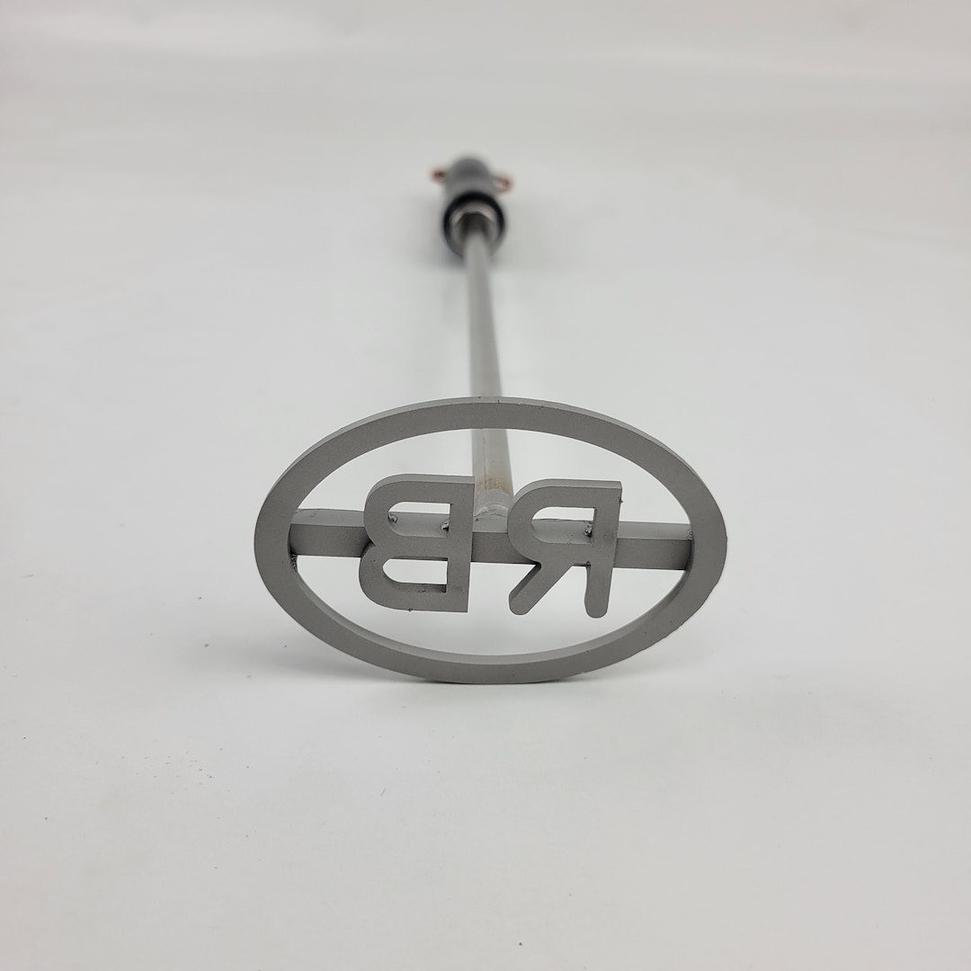Two Letter Oval Branding Iron | Personalized Branding Stick for Steak ...