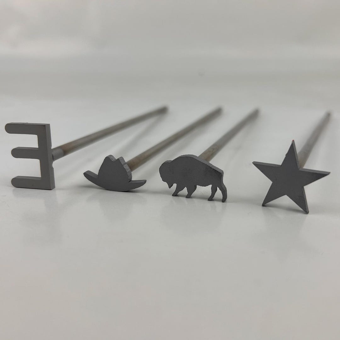 Mini Branding Iron for Cowboy Hats, Boots, Wood and Leather 1 Inch ...