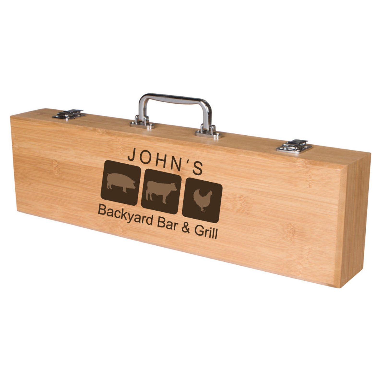 Personalized BBQ Set Grilling Gift for Men or Groomsmen 3 | Etsy