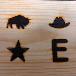 Mini Branding Iron for Cowboy Hats, Boots, Wood and Leather | 1 Inch ...