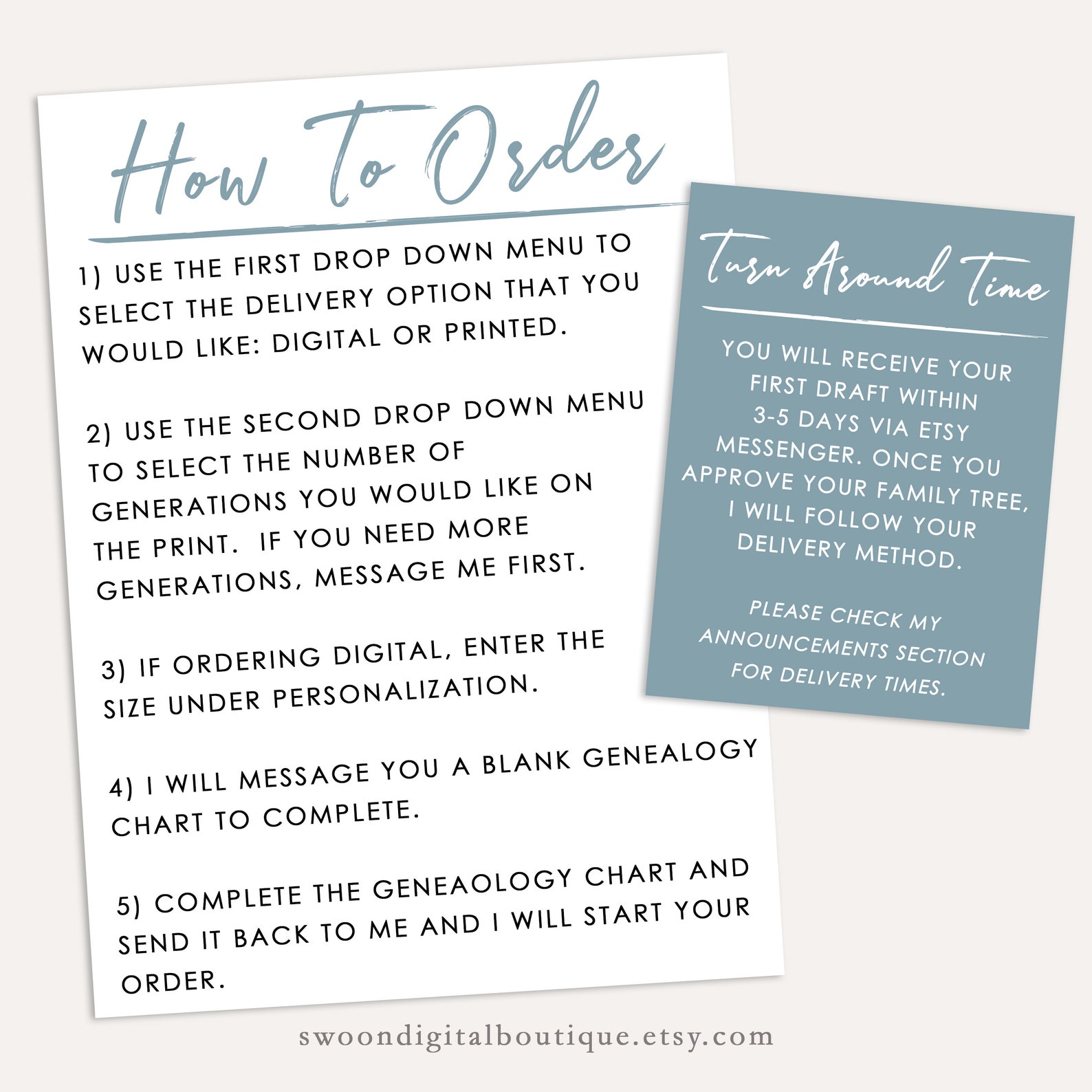 Personalized Family Tree, Large Family Tree, Family Tree Gift, Ancestry ...