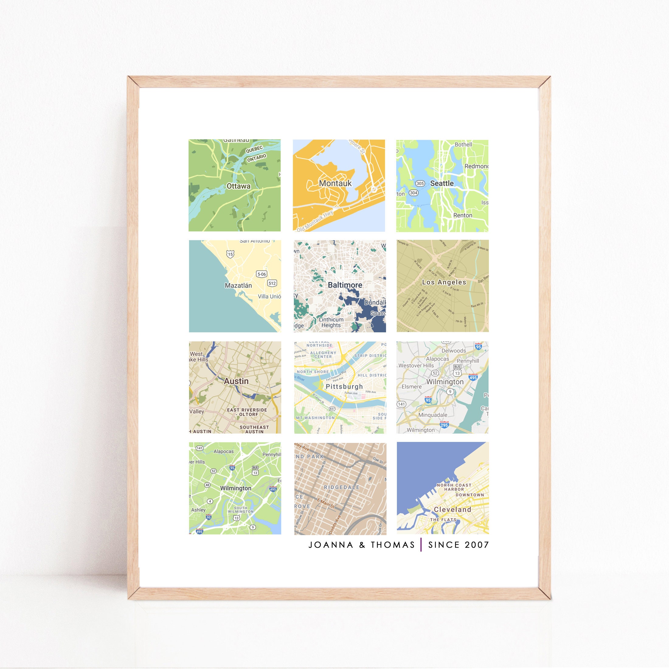 Adventure Maps, Maps of Places Lived, Places We've Been, Places Lived ...