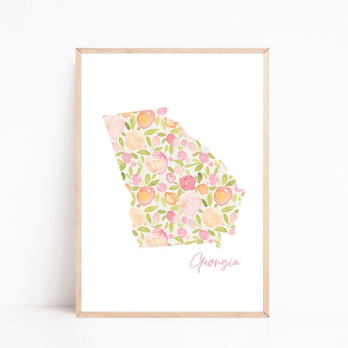 ANY STATE State Wall Art State Wall Decor State Print - Etsy